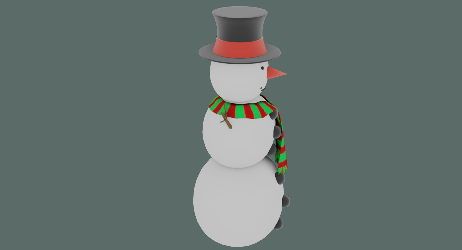 ArtStation - Snowman in Blender and other formats | Game Assets