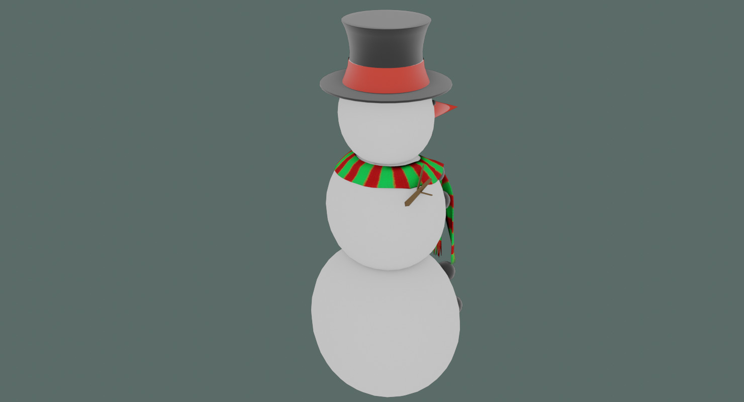 ArtStation - Snowman in Blender and other formats | Game Assets