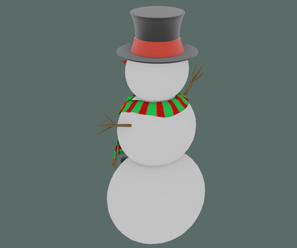 ArtStation - Snowman in Blender and other formats | Game Assets