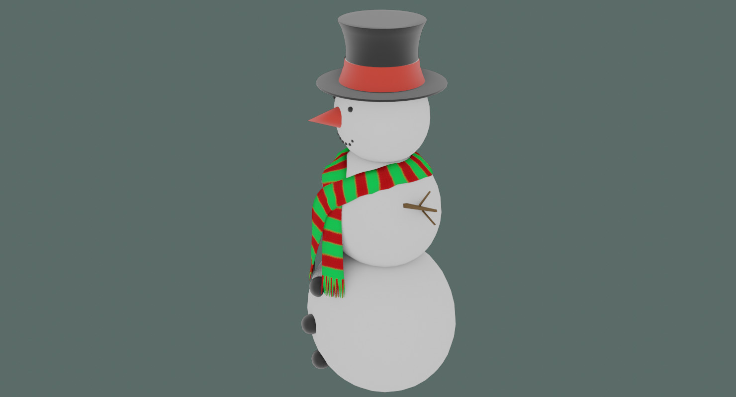 ArtStation - Snowman in Blender and other formats | Game Assets