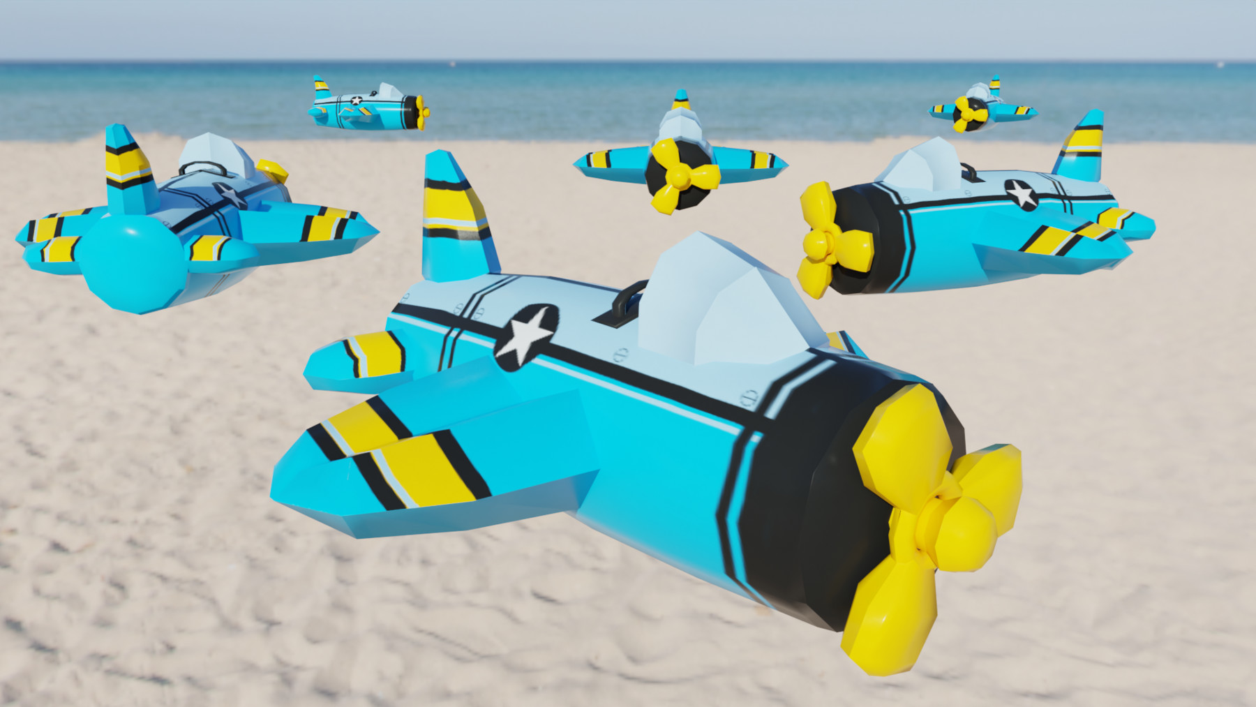 ArtStation - Plane Inflatable Toy | Game Assets