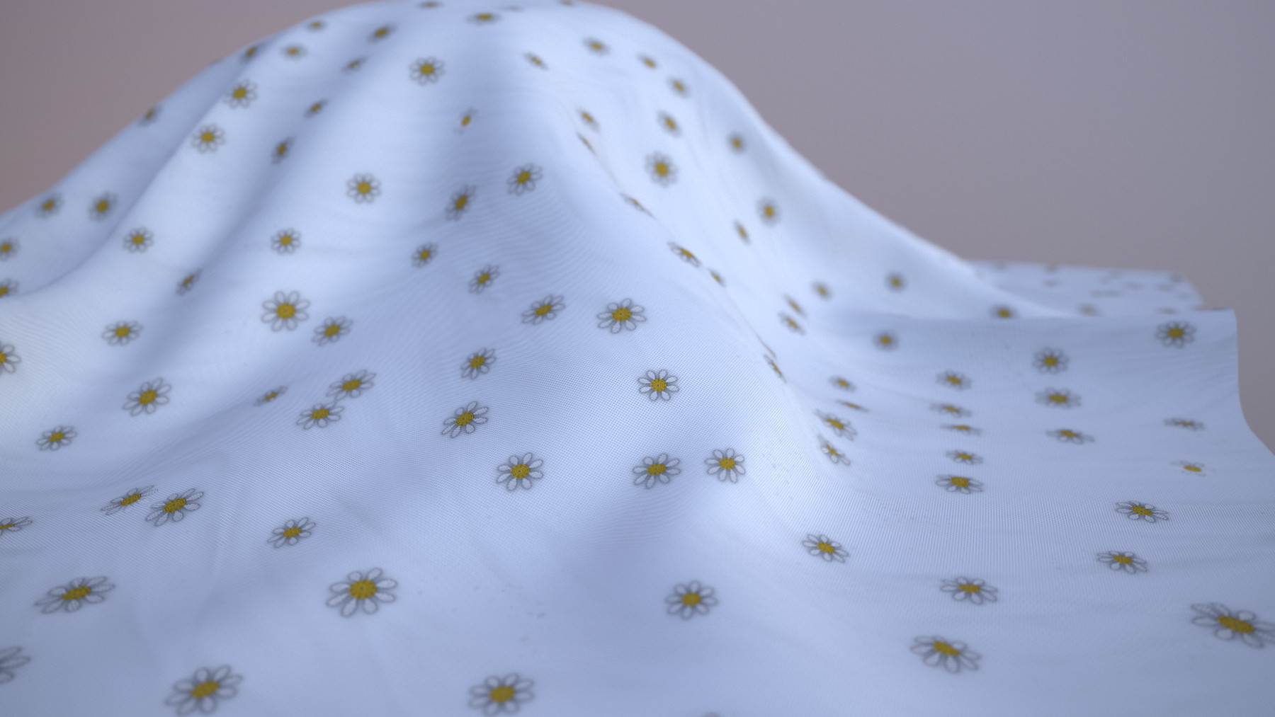 ArtStation - Embroidered Daisy Pattern Fabric | Resources