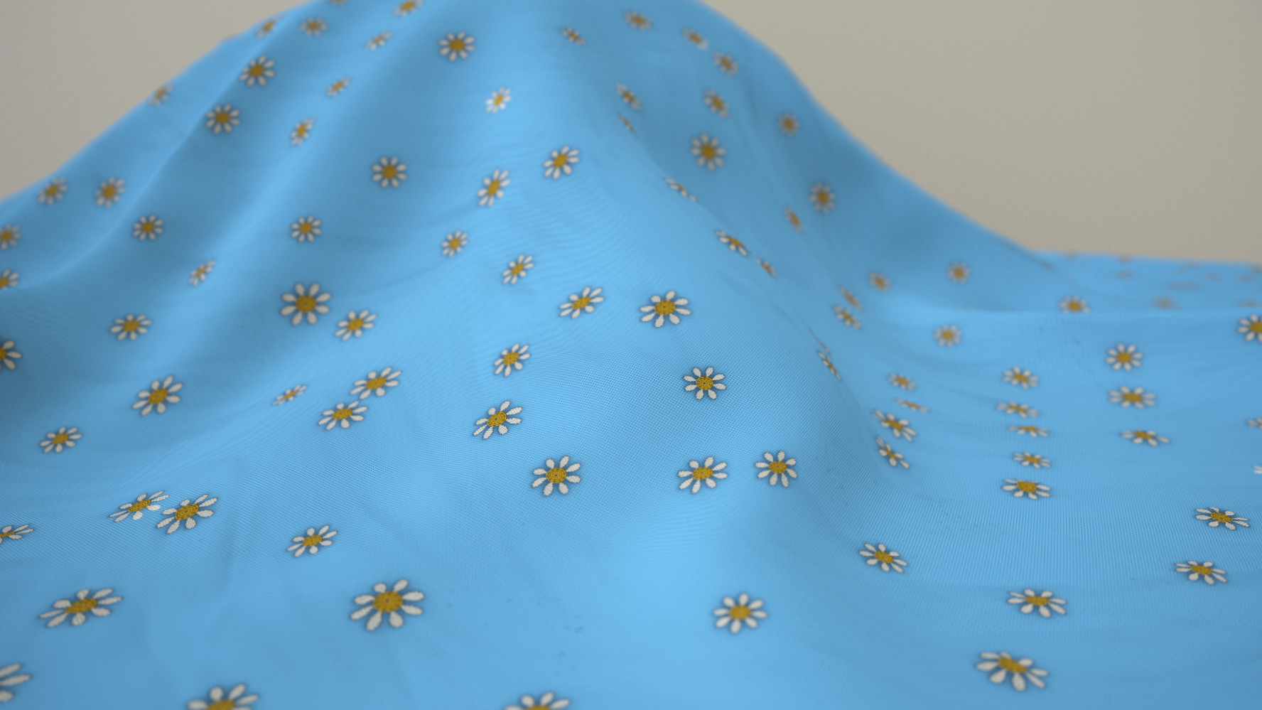 ArtStation - Embroidered Daisy Pattern Fabric | Resources