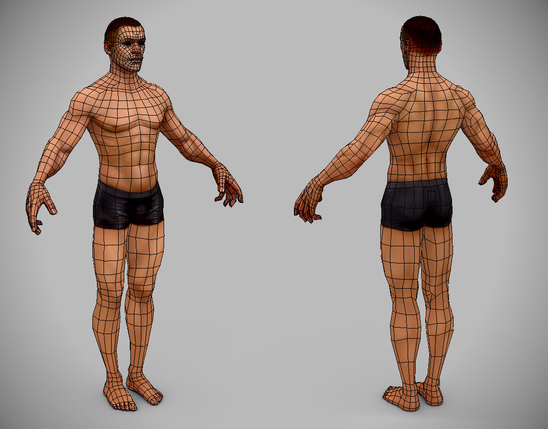 ArtStation - hand Painted Male Baemesh | Game Assets