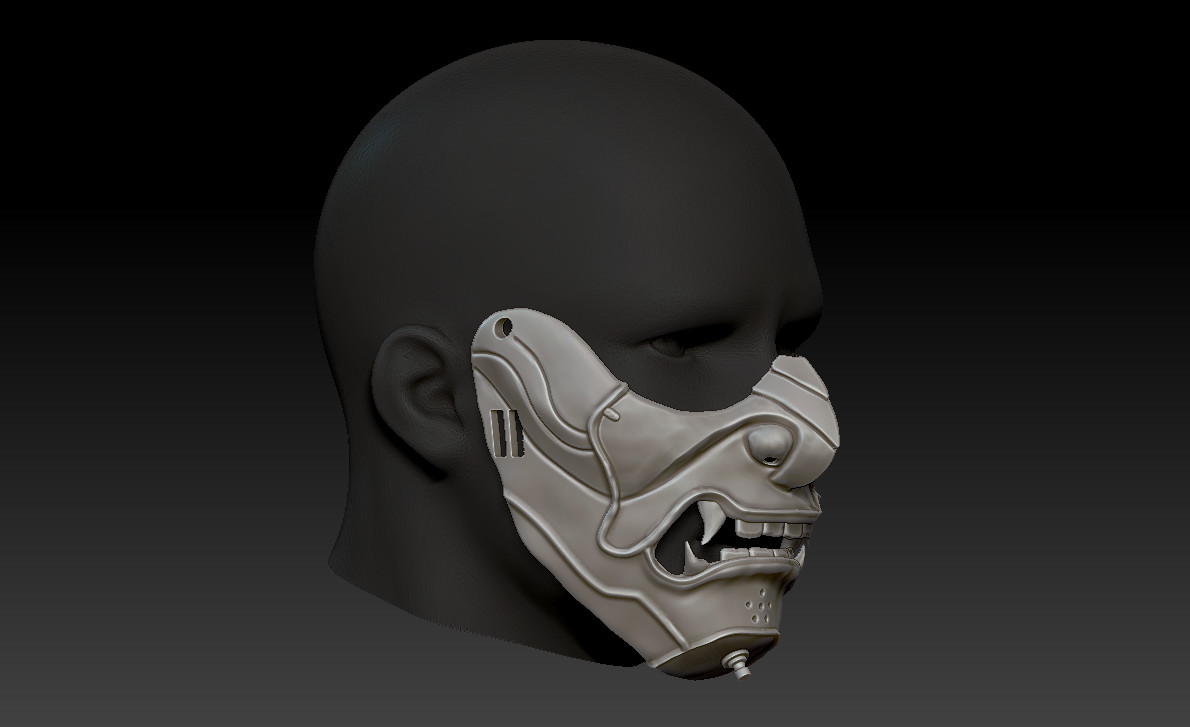 ArtStation - Sakai Mask Ghost of Tsushima Mask | Resources
