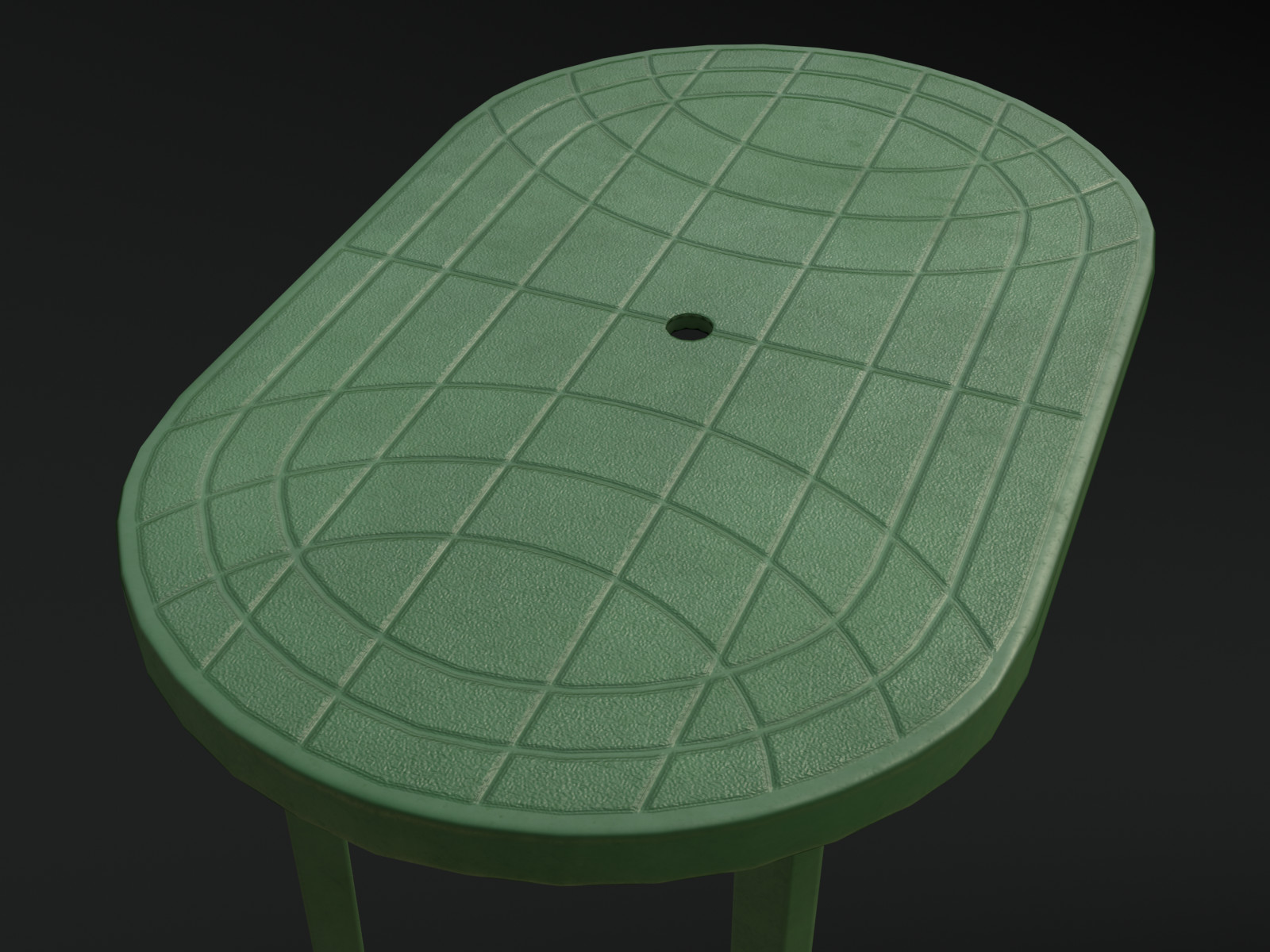 ArtStation - Garden Plastic Table Green - 3 Versions | Game Assets