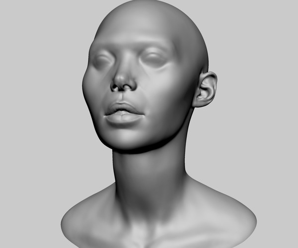 ArtStation - Base Female Head 06 | Resources