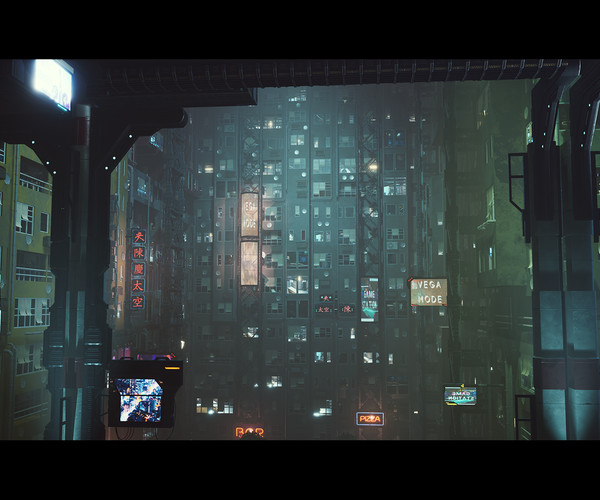 ArtStation - Cyberpunk Environment Megapack (Modular / with Interiors ...