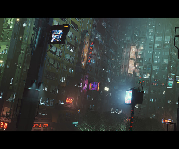 ArtStation - Cyberpunk Environment Megapack (Modular / with Interiors ...