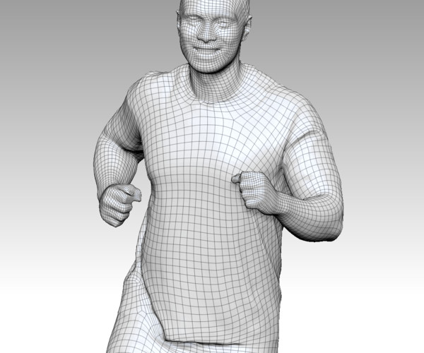 ArtStation - Young sportsman jogging 195 | Game Assets