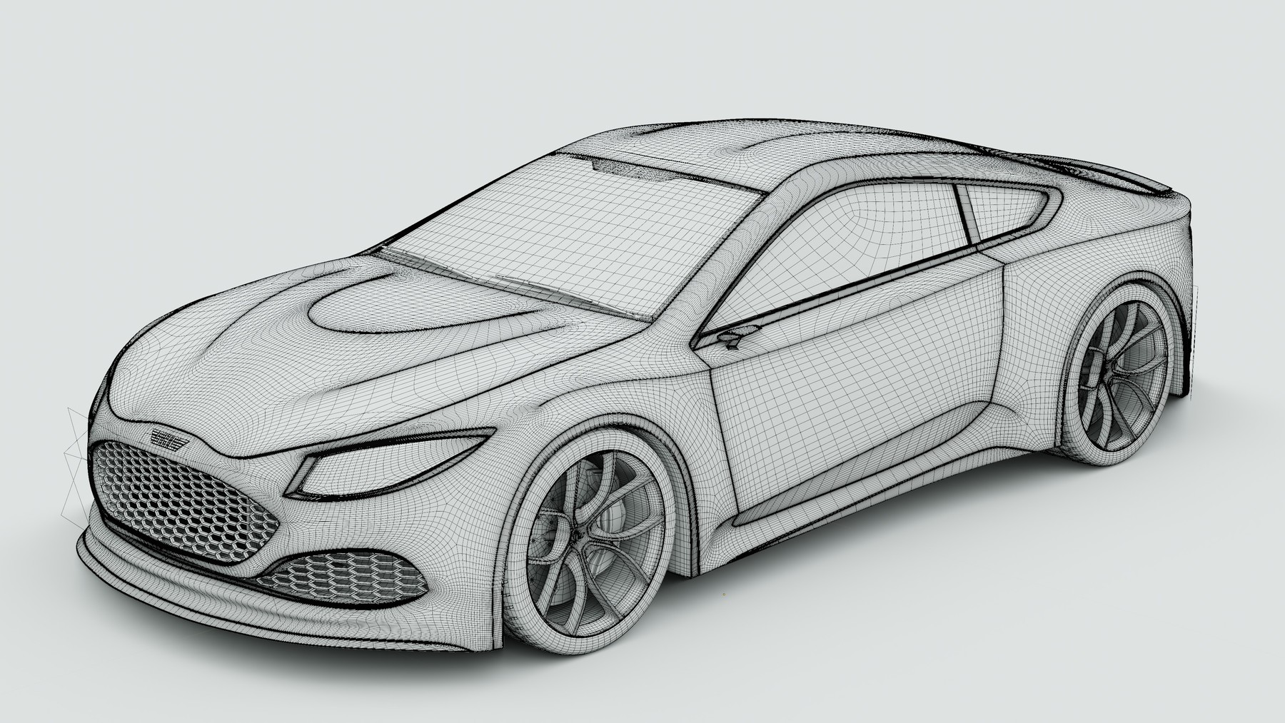 ArtStation - Generic 2 door V8 Sports Car | Resources