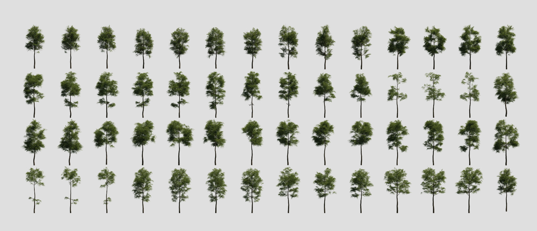 ArtStation - 58 Trees Alpha png | Resources