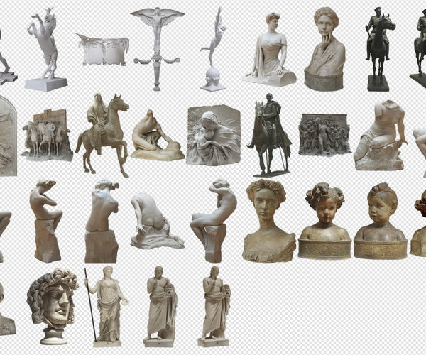 ArtStation - ROMAN SCLUPTURES CUTOUT- Photo reference pack - 160+ PNG ...