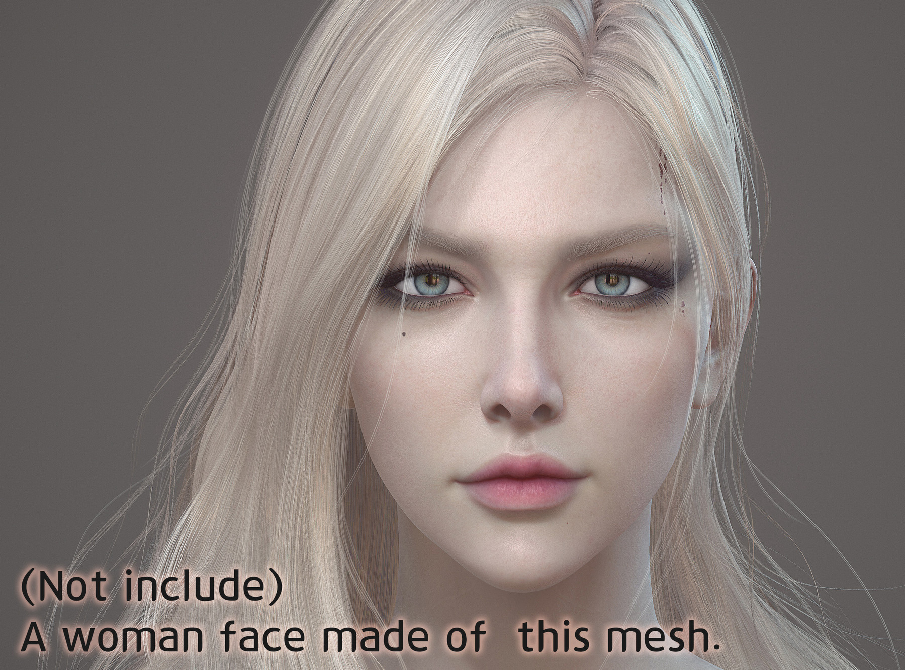 ArtStation - Female Head Base Mesh | Resources