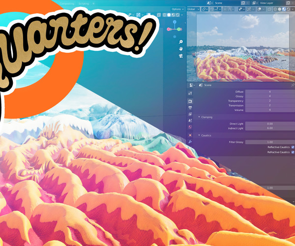 ArtStation - King Gizzard & The Lizard Wizard - Quarters! Lands (.blend ...