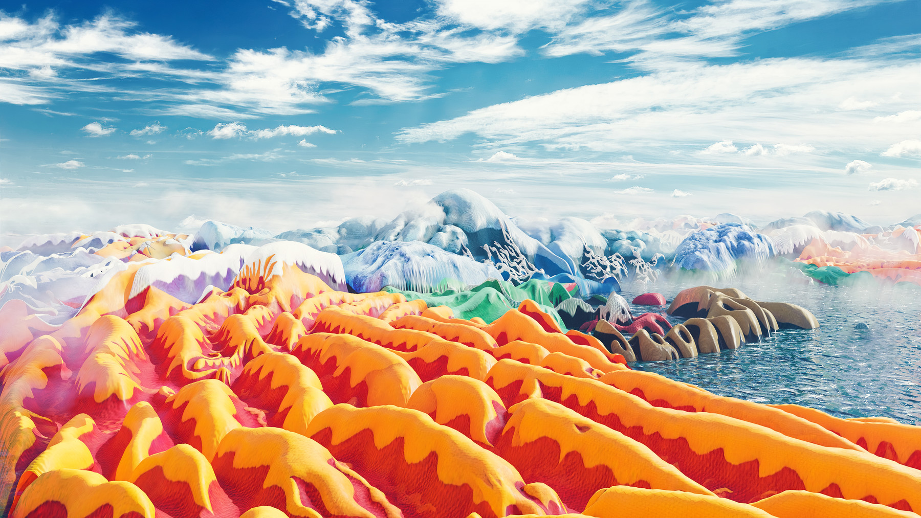 ArtStation - King Gizzard & The Lizard Wizard - Quarters! Lands (.blend ...