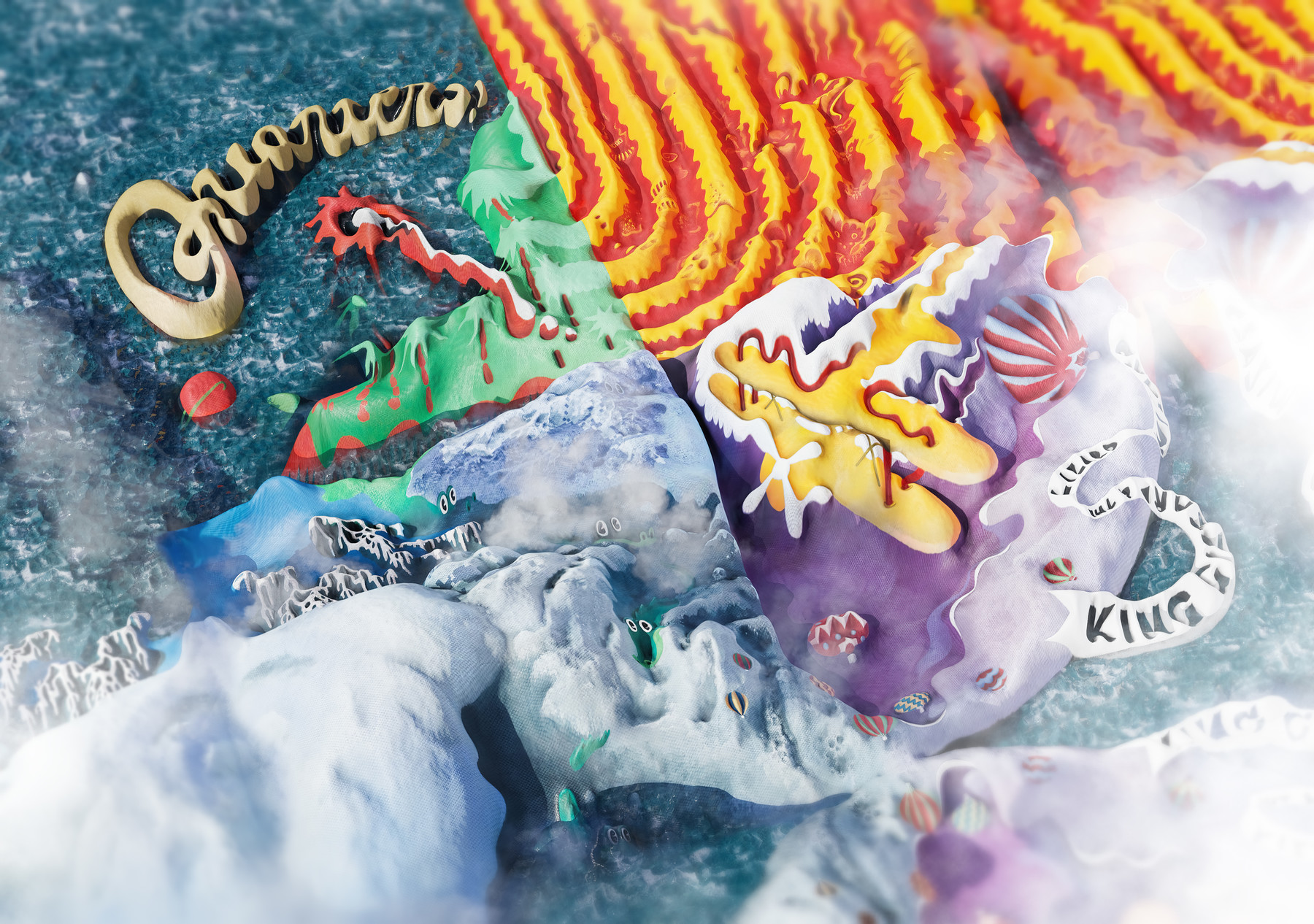 ArtStation - King Gizzard & The Lizard Wizard - Quarters! Lands (.blend ...