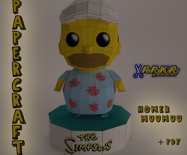 ArtStation - Homer Simpson Papercraft | Resources