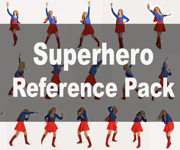 ArtStation - x194 Superhero Reference Pack | Resources