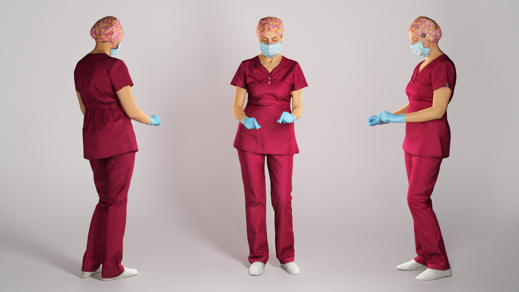 ArtStation - Surgical female doctor working 210 | Game Assets