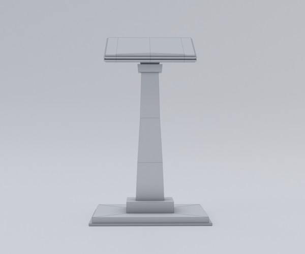 ArtStation - Thin pulpit (lectern) | Resources