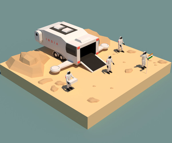 ArtStation - Low Poly Space Pack | Game Assets
