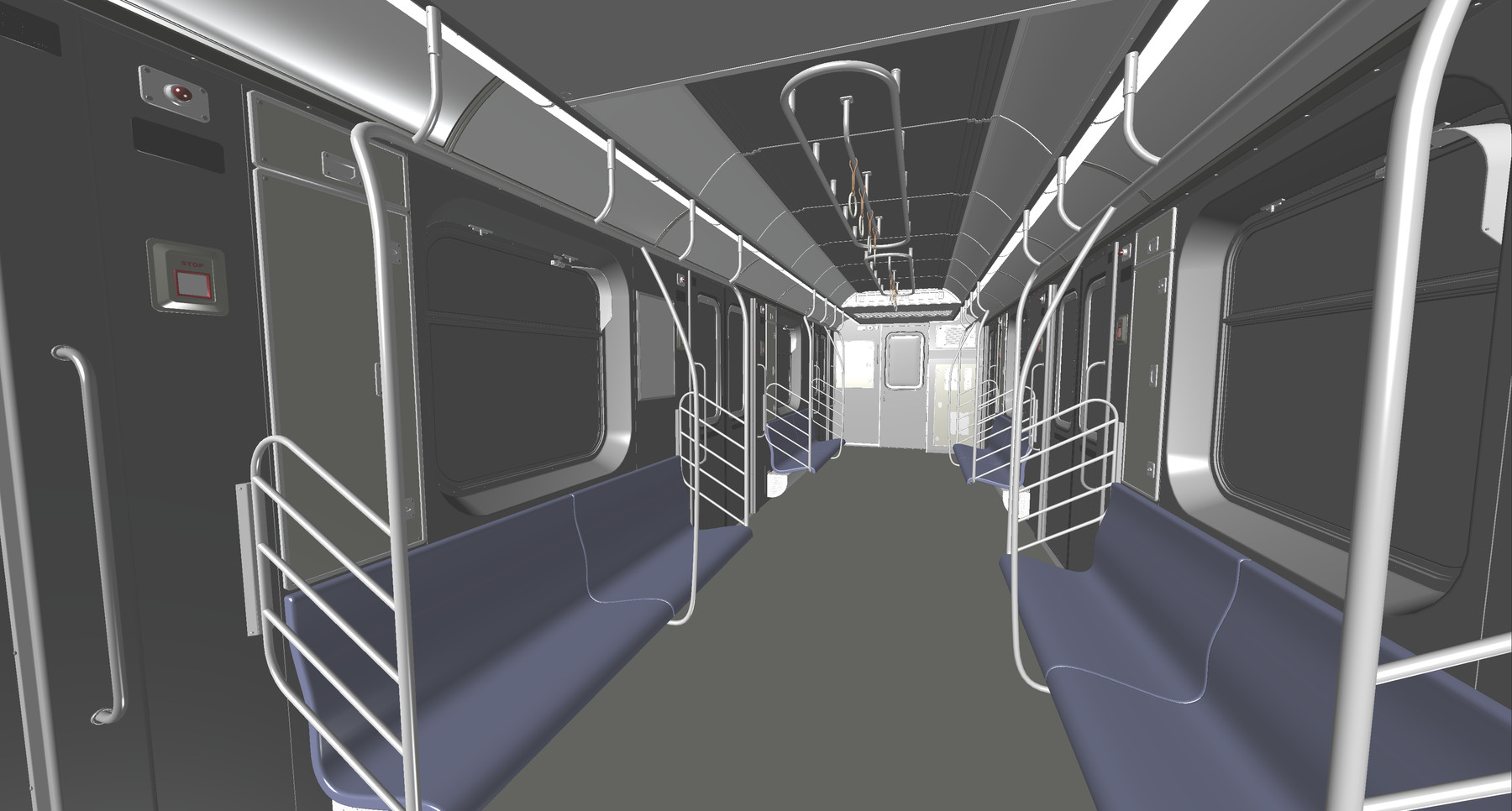 ArtStation - Subway Train Interior | Game Assets