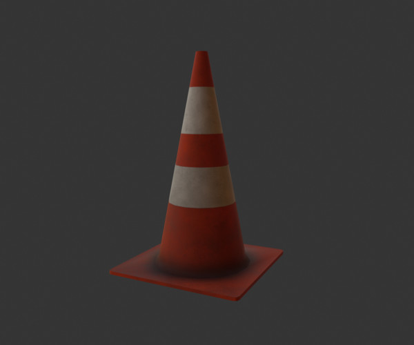 ArtStation - Street Cone - 4K Textures - Lowpoly PBR | Game Assets