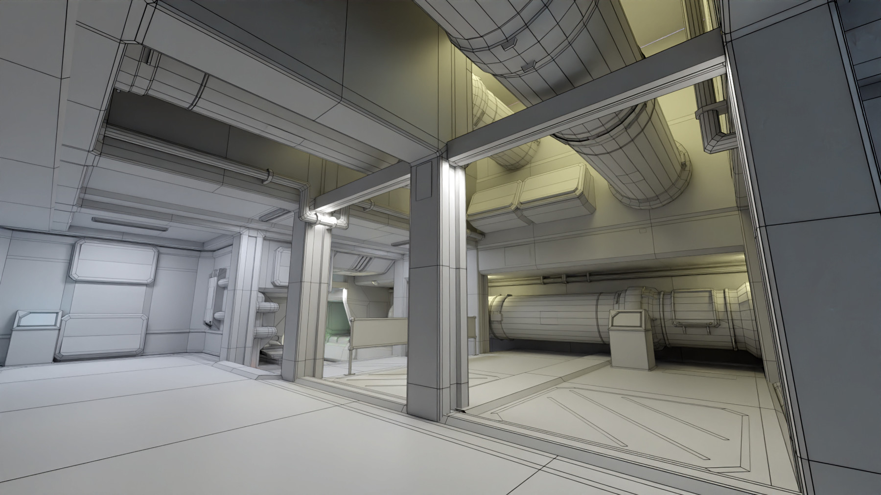 ArtStation - Sci Fi Scientific Research Lab Facility Modular Kit | Game Assets