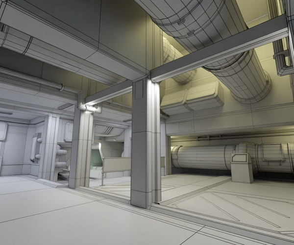 ArtStation - Sci Fi Scientific Research Lab Facility Modular Kit | Game ...