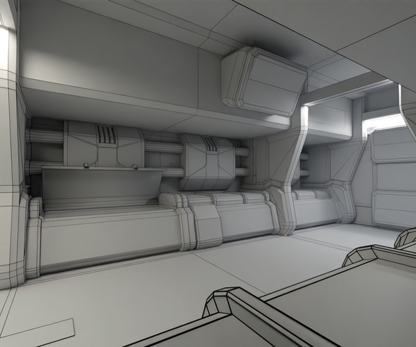 ArtStation - Sci Fi Scientific Research Lab Facility Modular Kit | Game ...