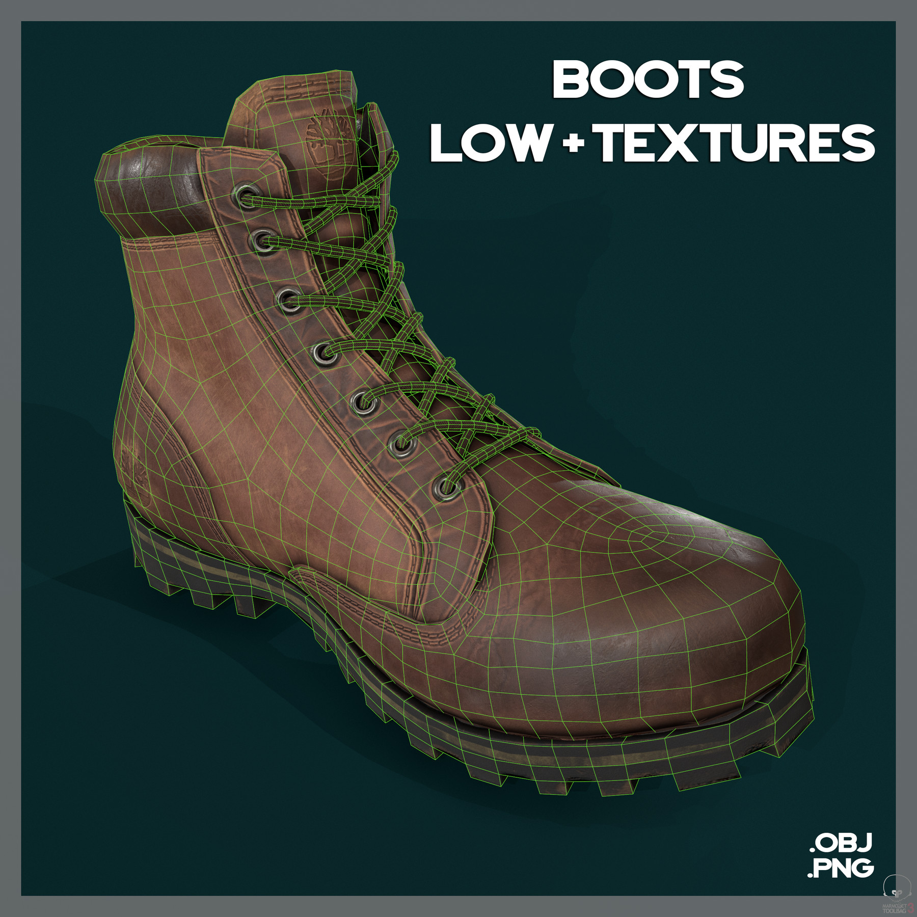 ArtStation - Boots Low + Textures /E.C.L | Game Assets
