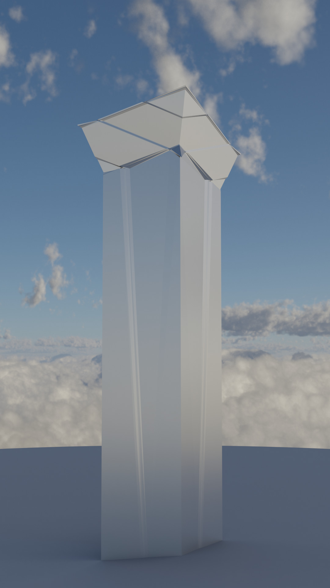 ArtStation - Silver Futuristic Artistic Decorative Pillar | Game Assets