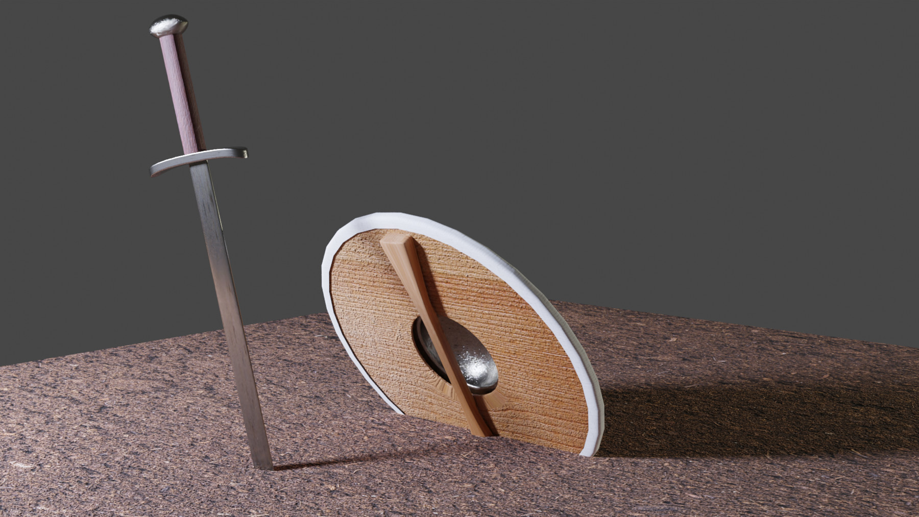 ArtStation - Sword and Shield 3D Model Blender | Resources