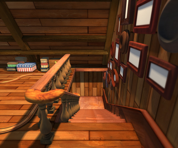ArtStation - cartoon attic loft bedroom | Resources