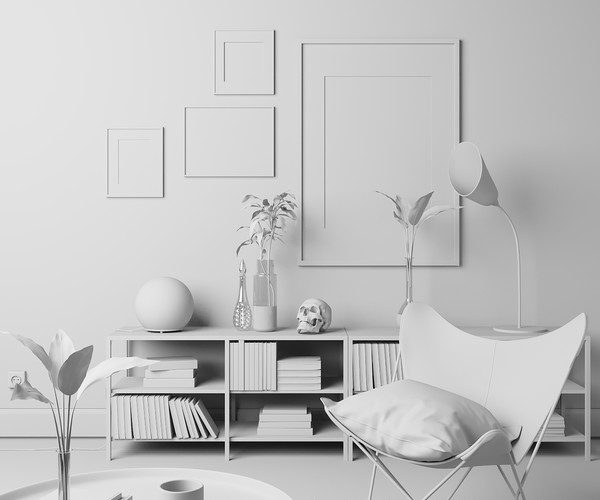 ArtStation - Interior design scene 01 | Resources