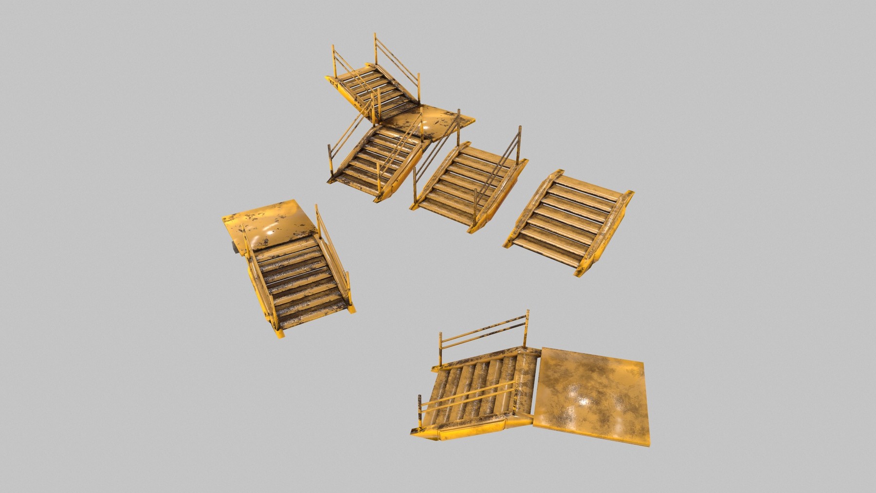 ArtStation - Stair Set | Game Assets