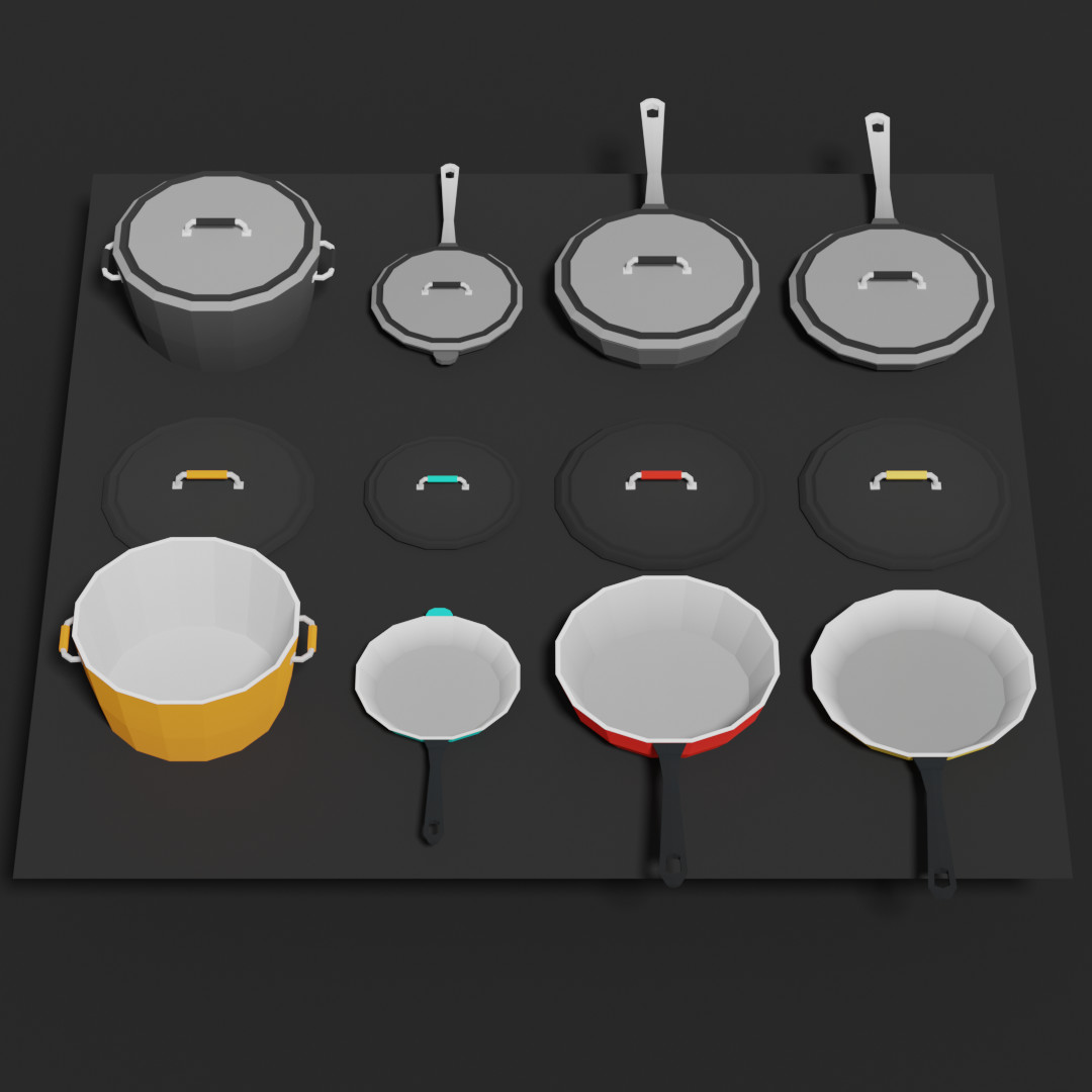 ArtStation - Kitchen Asset Collection - Game Ready - Low Poly | Game Assets