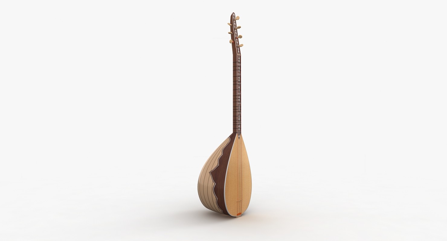 ArtStation - Baglama, music instrument 3D Model | Resources