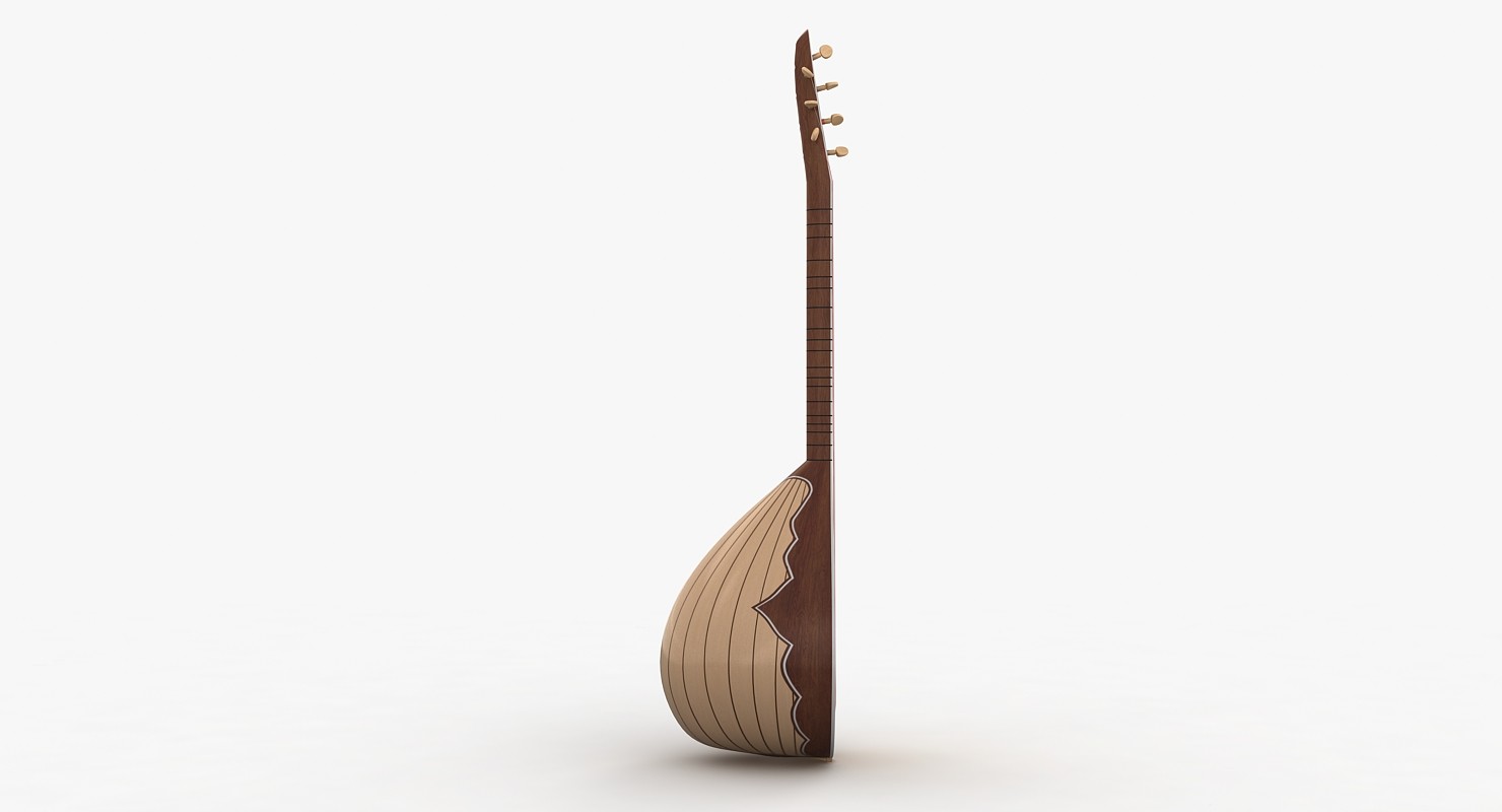 ArtStation - Baglama, music instrument 3D Model | Resources