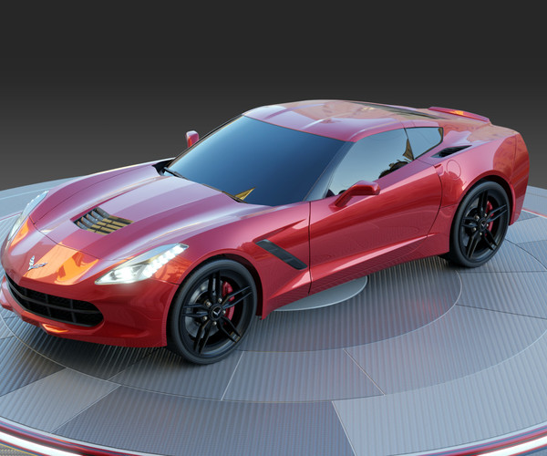ArtStation - Chevrolet Corvette 3d model (.fbx - .obj - .blend) | Resources