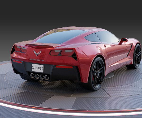 ArtStation - Chevrolet Corvette 3d model (.fbx - .obj - .blend) | Resources