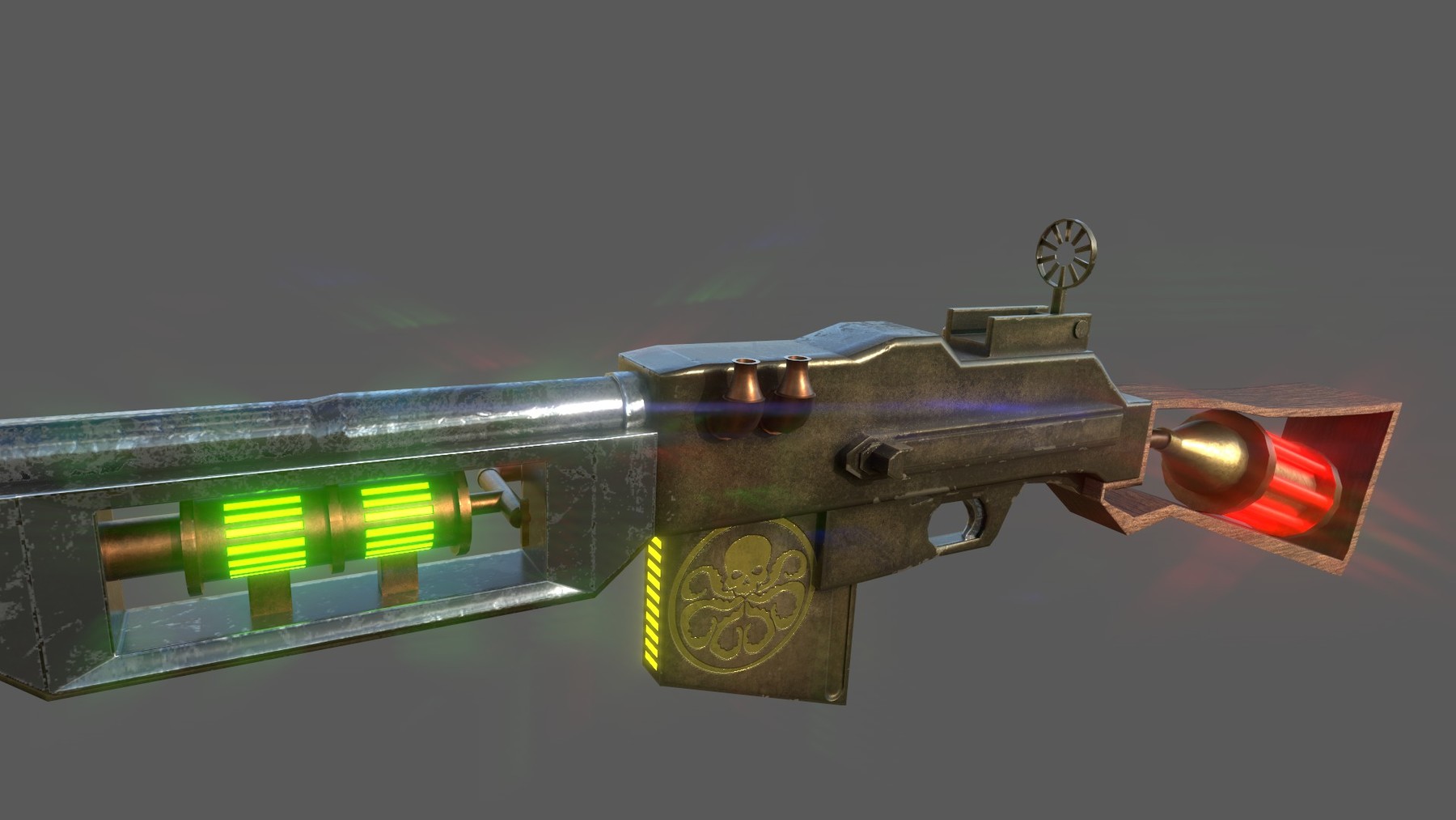 ArtStation - Steampunk Browning Automatic Rifle M1918 | Game Assets