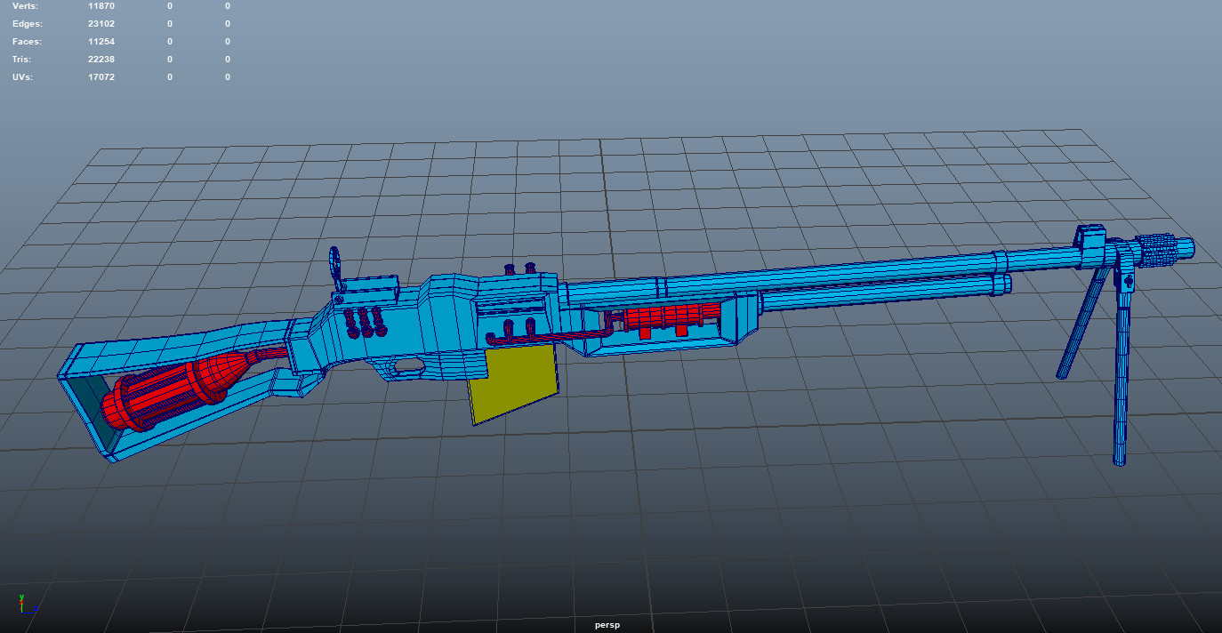ArtStation - Steampunk Browning Automatic Rifle M1918 | Game Assets