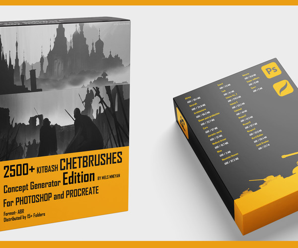 ArtStation - 2500+ Kitbash Cheatbrushes for Concept Generating MEGA BUNDLE [Photoshop, Procreate ...