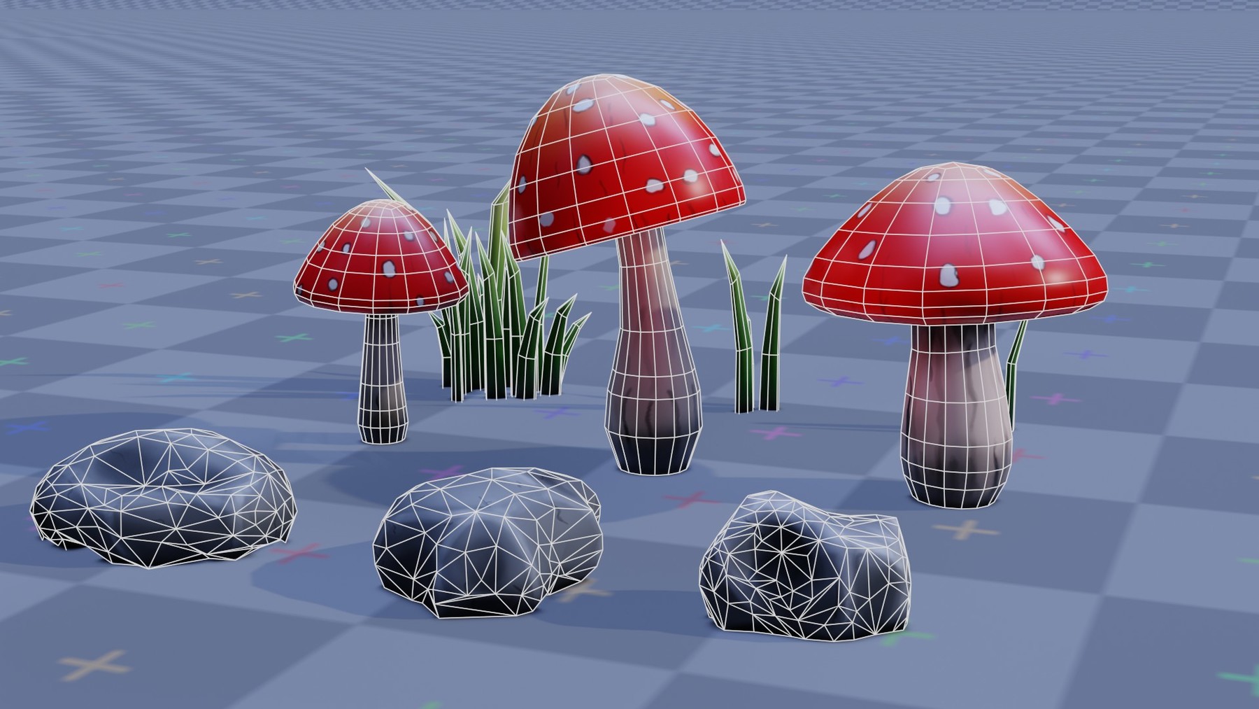 ArtStation - Low Poly Hand Painted Nature Assets (Game Ready) | Game Assets