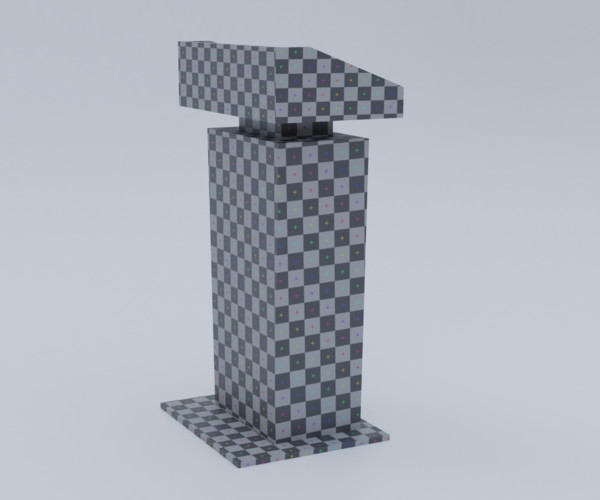 ArtStation - Light presidential pulpit | Game Assets