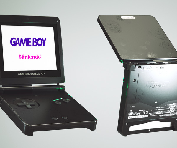 ArtStation - GAMEBOY ADVANCE SP 3D MODEL | Resources