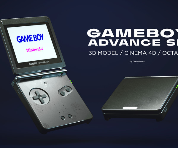 ArtStation - GAMEBOY ADVANCE SP 3D MODEL | Resources