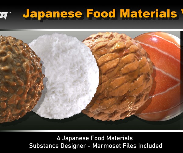 ArtStation - Japanese Food Materials Vol 02 | Resources